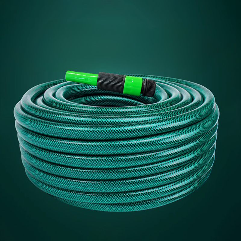 PVC Water Hose Set 5-35M With Adjustable Length Nozzle Heavy Duty ...