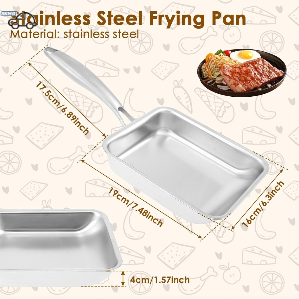 (COD) 316Practical Japanese Omelette Pan Versatile Rectangle Egg Roll ...