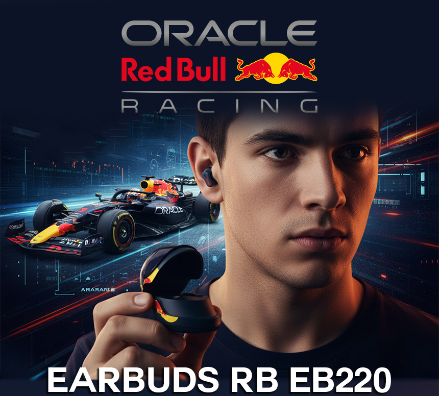 Oracle Red Bull Racing Exclusive Helmet Design Earbuds RB-EB220 ...