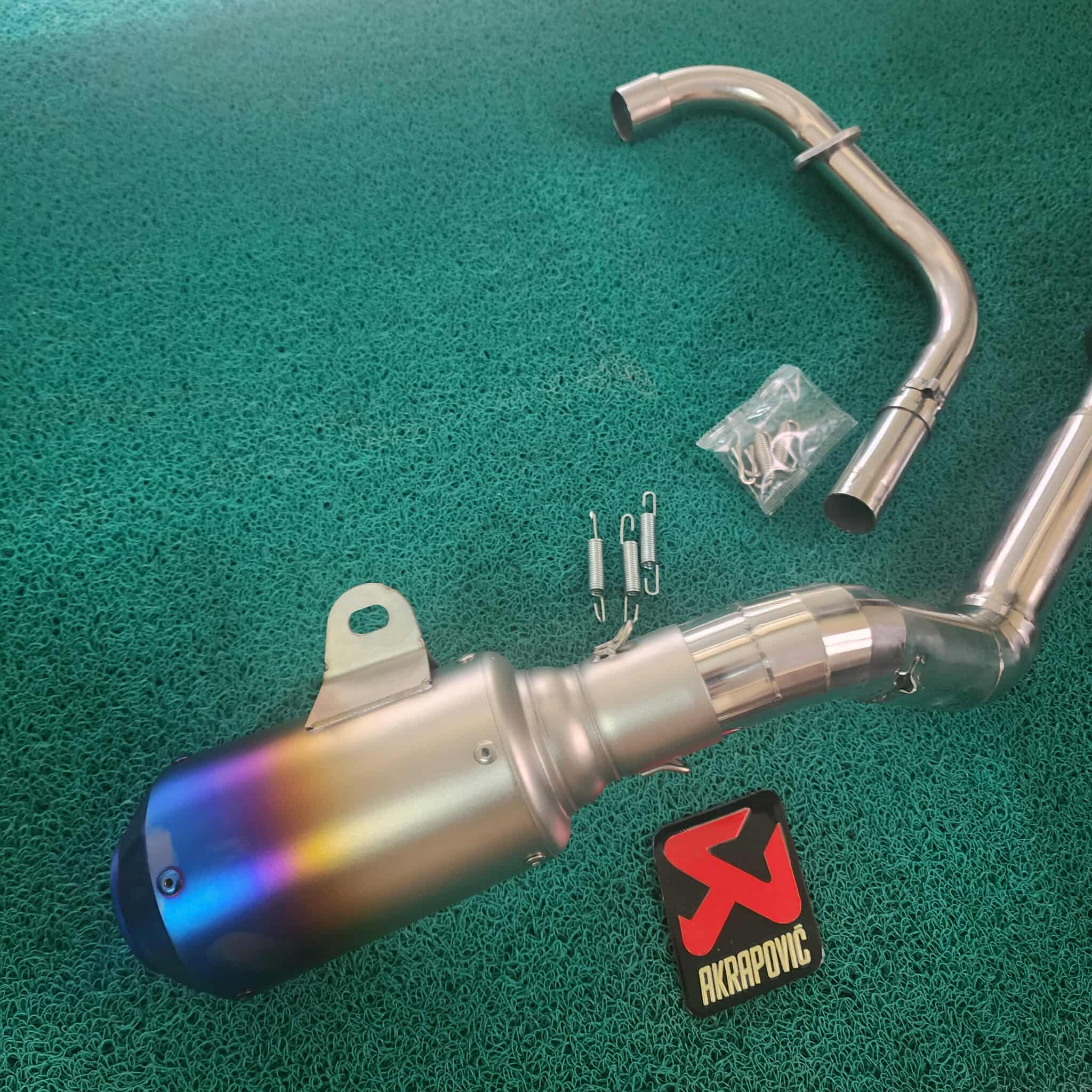 Gpr 250 / Z200s Akraphovic Round with db killer and resonator | Shopee ...