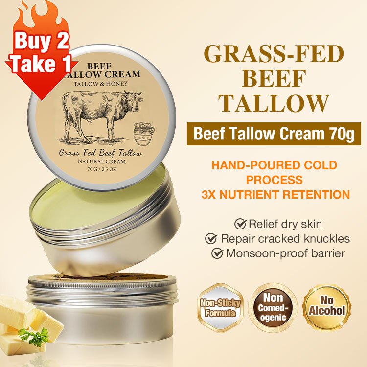 Original Beef Tallow Moisturizer 70g Natural Tallow Honey Balm Face ...