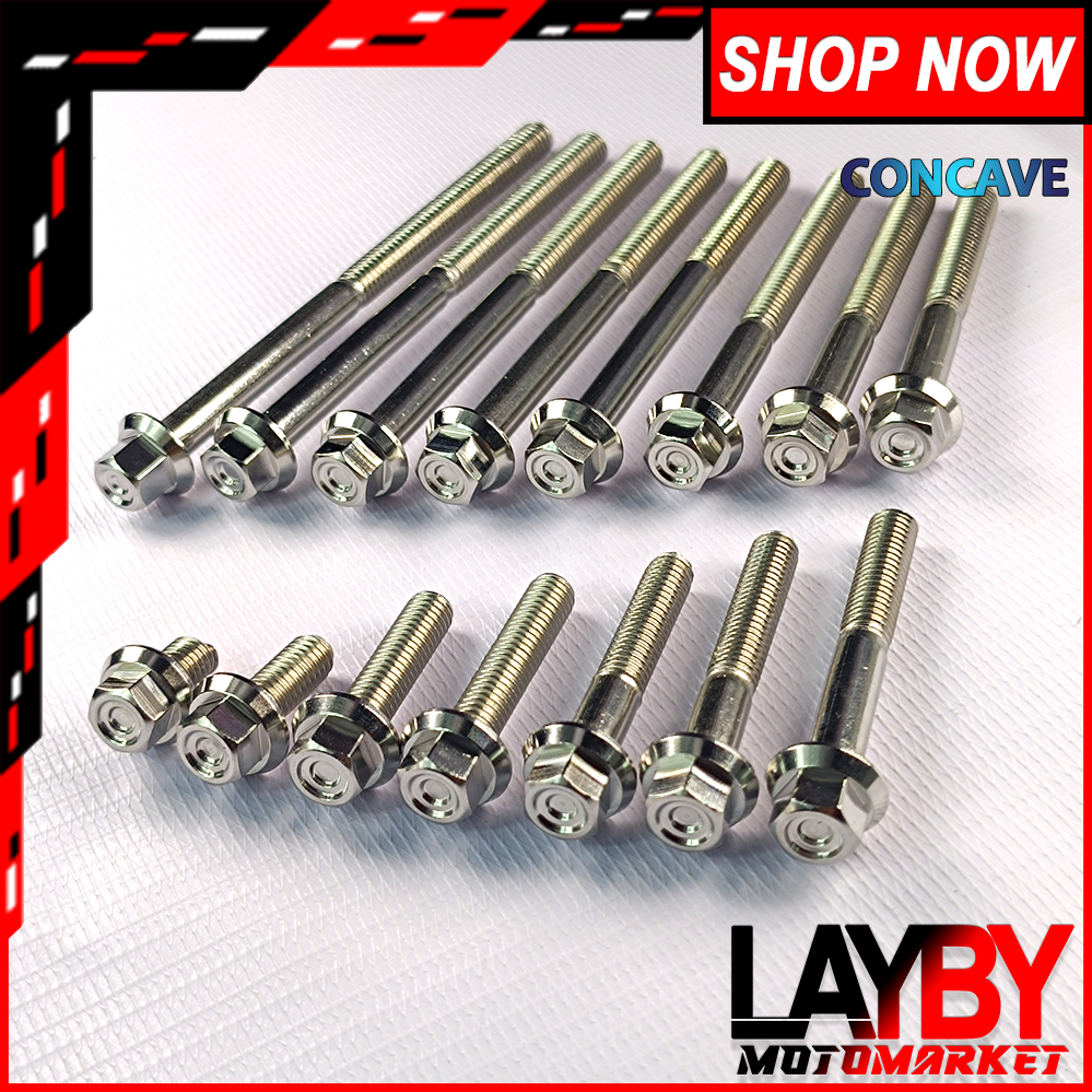 SC SIAM CNC CONCAVE BOLT 6 MM THREAD / 8 MM SOCKET ( SOLD PER PIECE ...