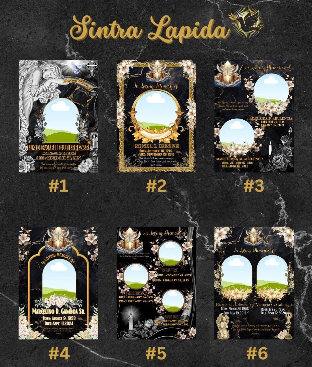 UNDAS SINTRA LAPIDA WITH FREE CANDLE A4 SIZE (PORTRAIT STYLE) DESIGN #1 ...