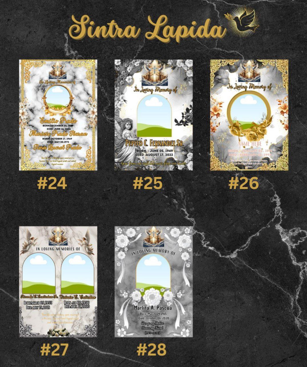UNDAS SINTRA LAPIDA WITH FREE CANDLE A4 SIZE (PORTRAIT STYLE) DESIGN #1 ...