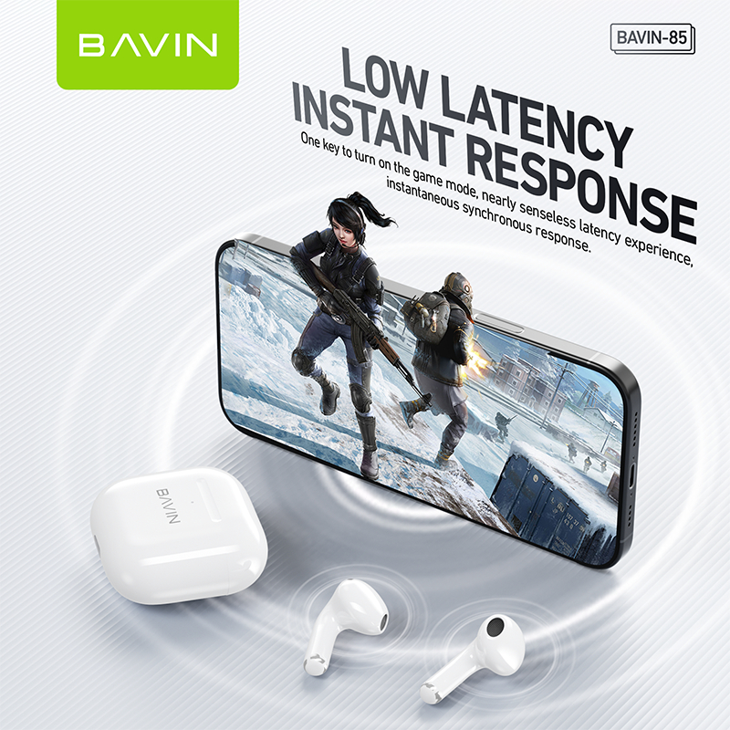 BAVIN BA85 TWS Wireless Bluetooth Earbuds | Hi-Fi & Low Latency w/Smart ...