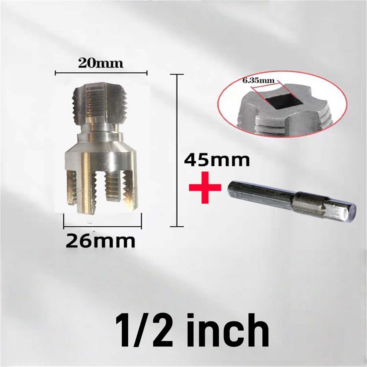 PPR PVC Pipe Threader Tool 1/2 3/4 inch Steel Integrated Internal and ...