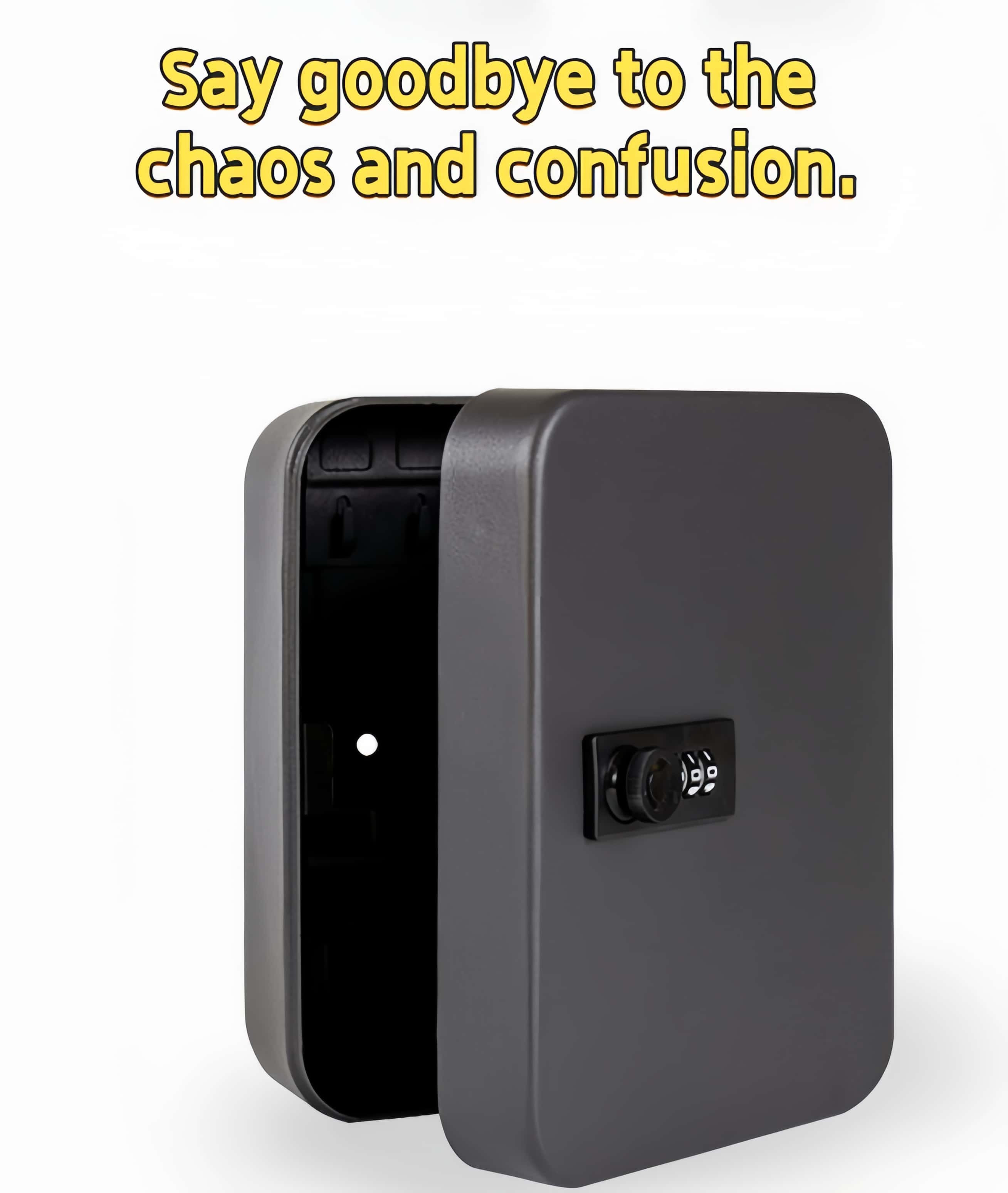 20and36 -Bit Home Wall Mounted Key Storage Box Security Password Key ...
