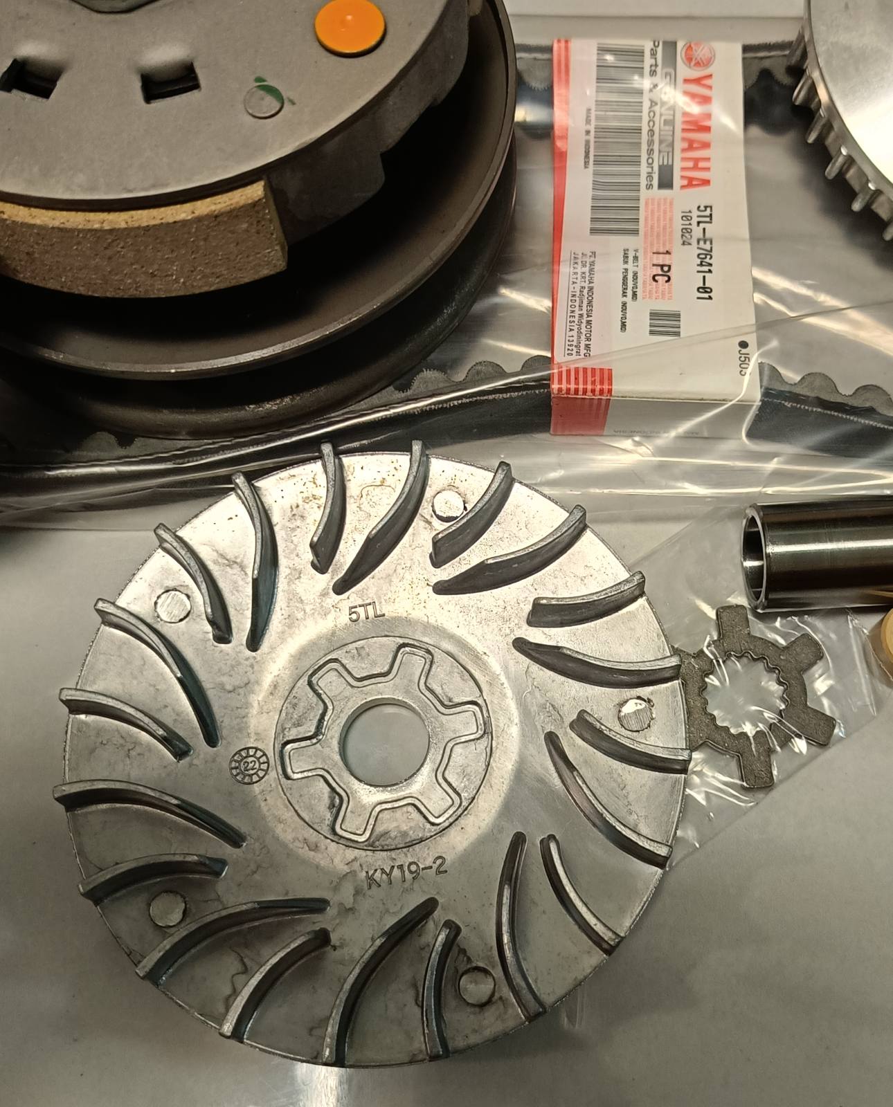 CVT MIO SPORTY MIO SOUL CARB FINO NOUVO CARB YAMAHA GENUINE PARTS 5TL ...