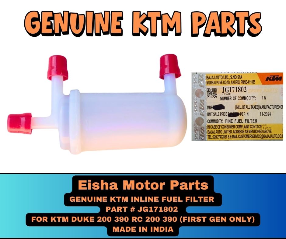Genuine KTM inline fuel filter for KTM Duke 200 390 (First Gen ...