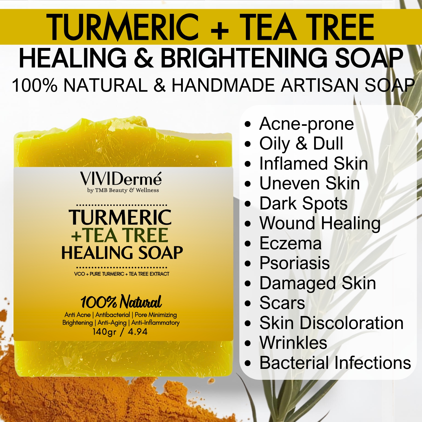 TMB VIVIDermé ACAPULCO SOAP | Antifungal Antibacterial Antiseptic Anti ...