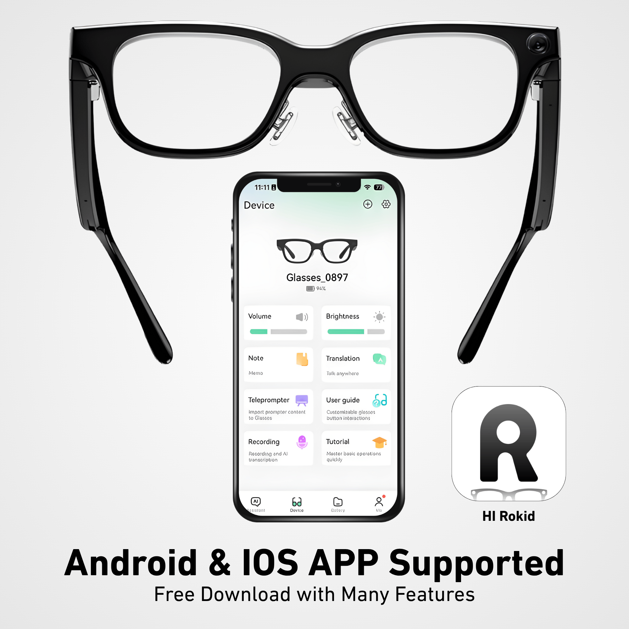 Rokid AI Glasses Dual Micro-LED Display • 12MP Camera • Real-Time Translation (Rokid Philippines ...