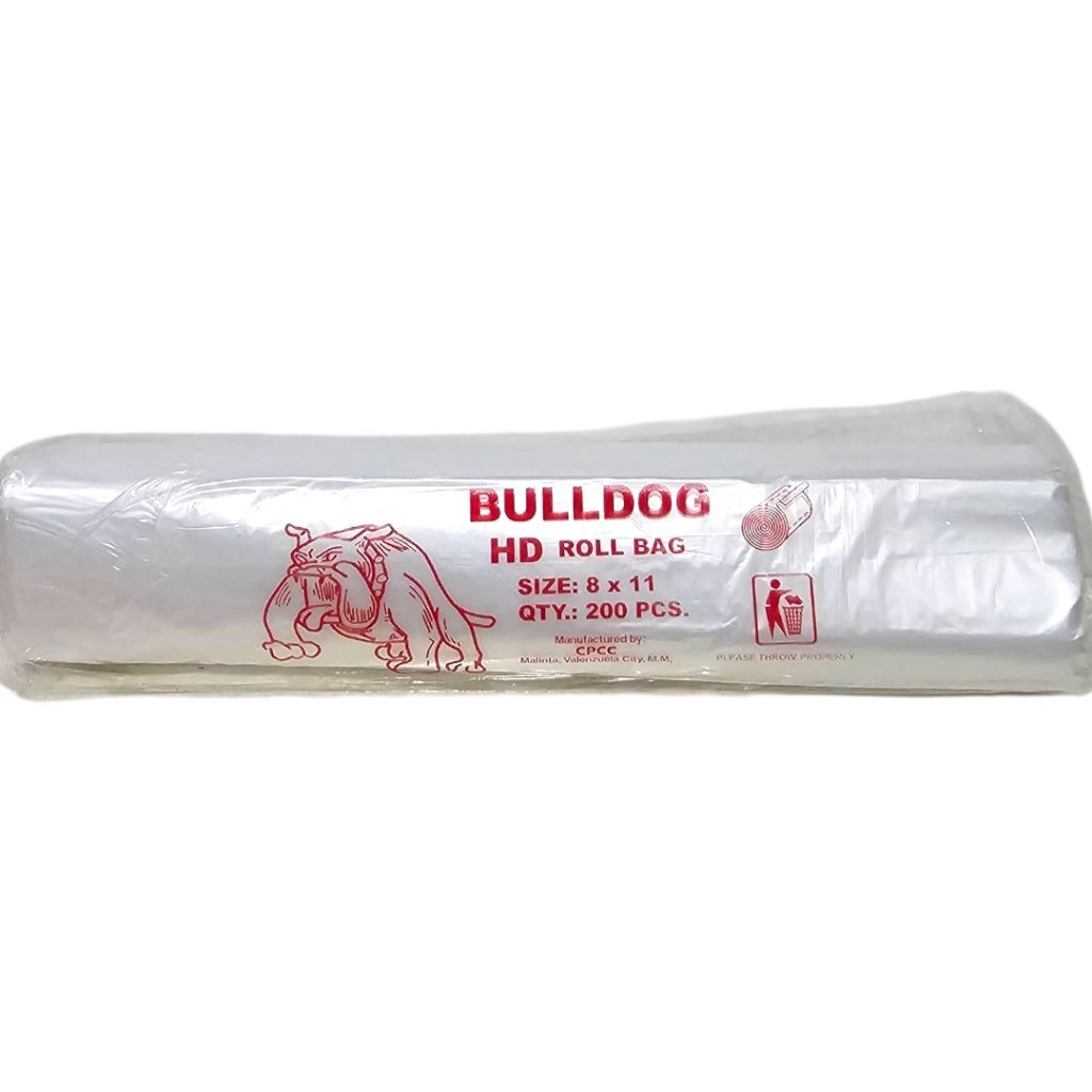 Bulldog HD Roll Bag 8"x11" -5 ROLLS X 200 PCS | Shopee Philippines