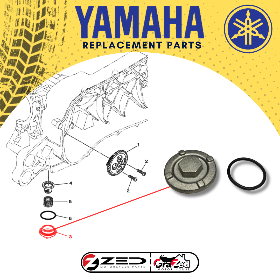 Oil Drain Plug with O-Ring Yamaha Mio i125, Soul i125, Aerox V1/V2 ...