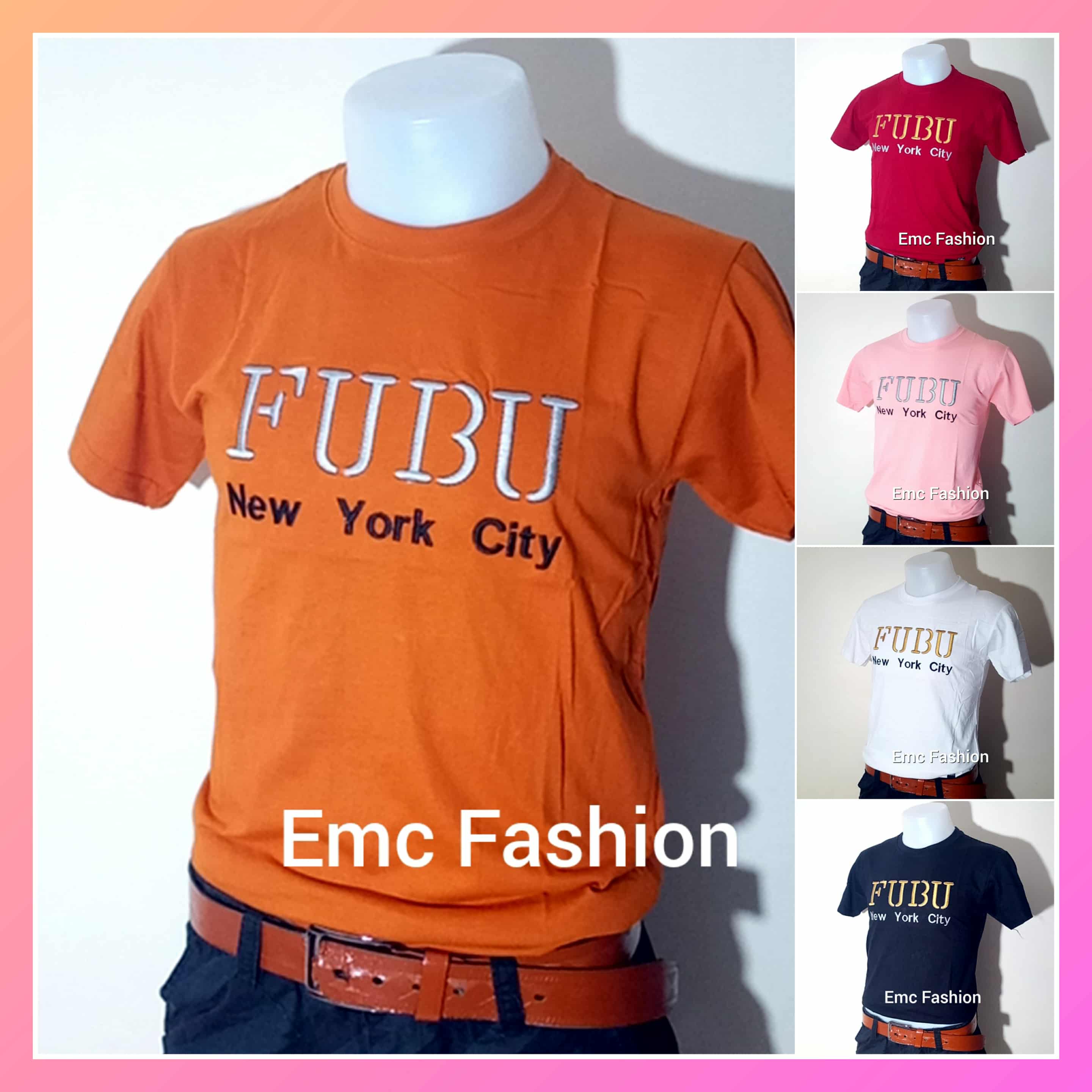 FBU1025 Emc Fashion Mens Cut Overrun T-Shirt For Unisex Embroidered ...
