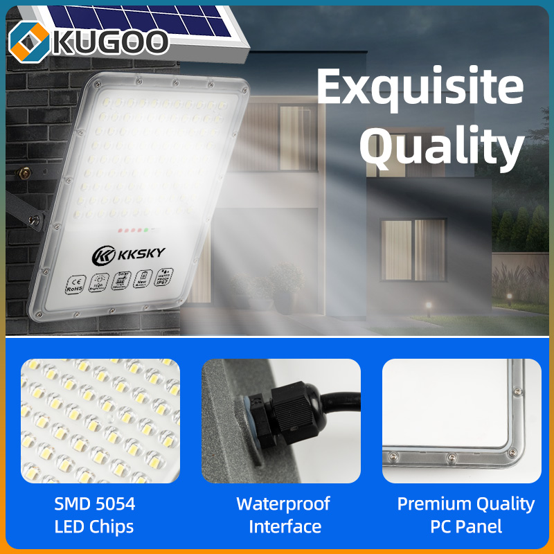 KUGOO Outdoor Solar light IP67 waterproof 300 watts big size heavy duty ...
