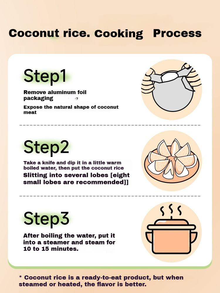 Nanguo coconut rice traditional original instant glutinous rice 538g ...