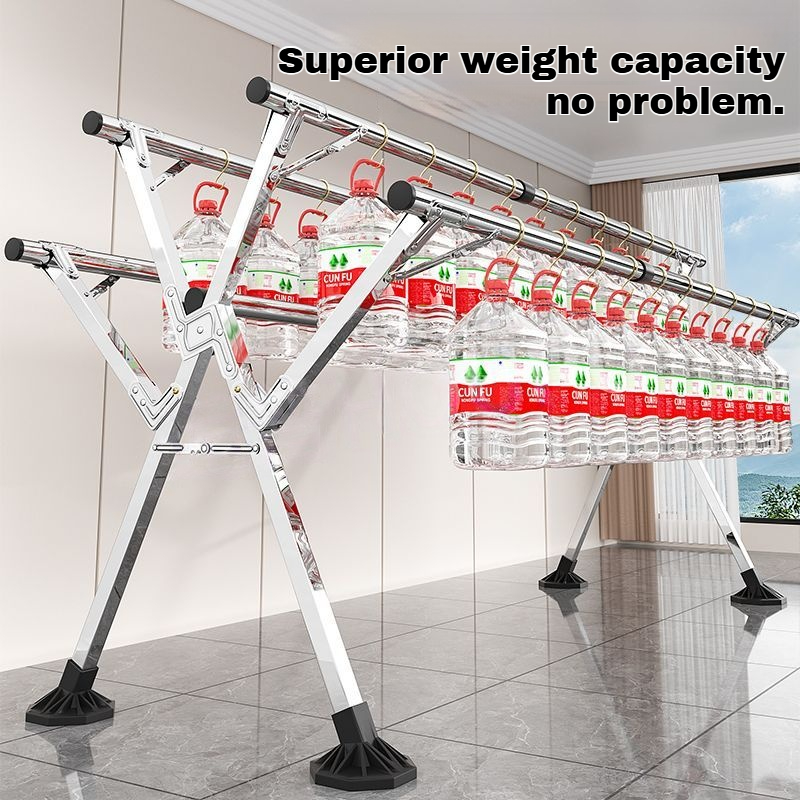 Heavy Duty Foldable Sampayan Stainless Steel Clothes Drying Rack Large ...