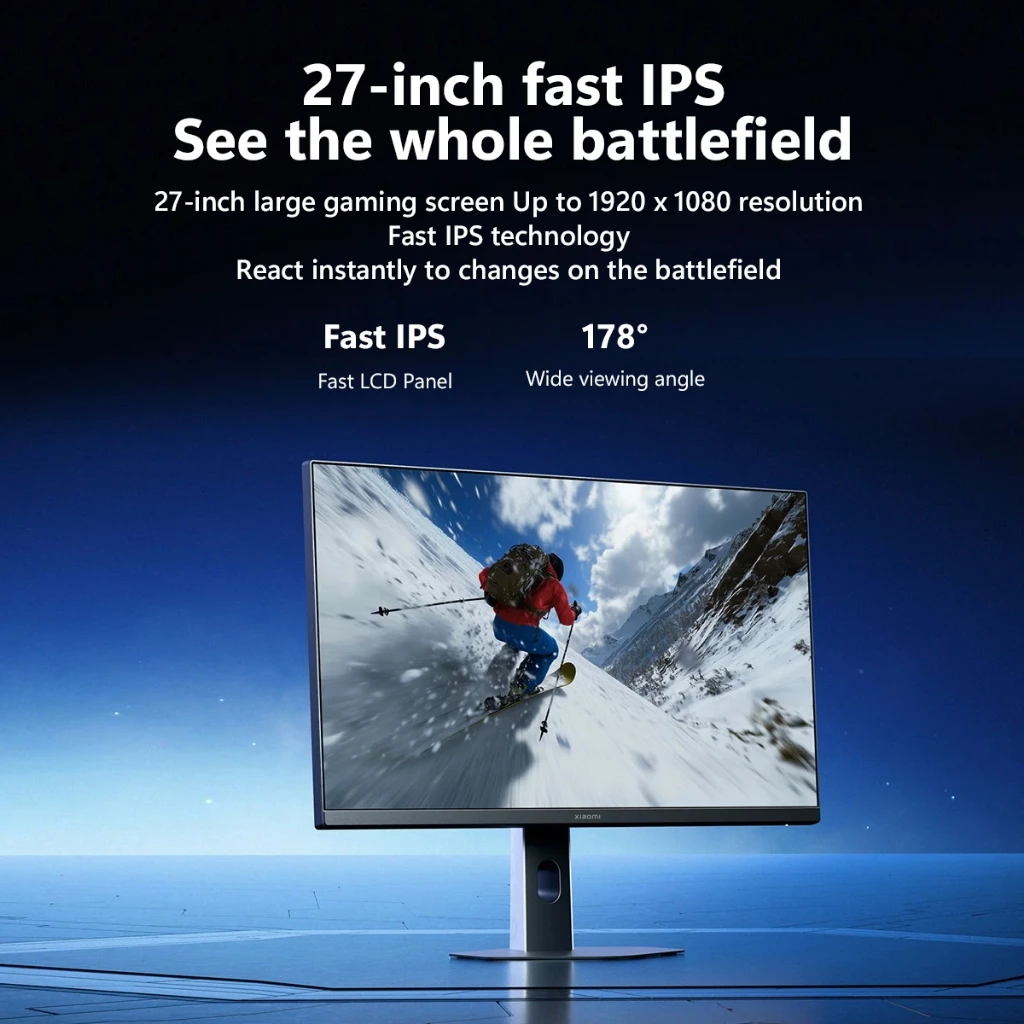 【New】Xiaomi Gaming Monitor G27i 2026 Fast IPS 1080P HD Resolution 27 ...