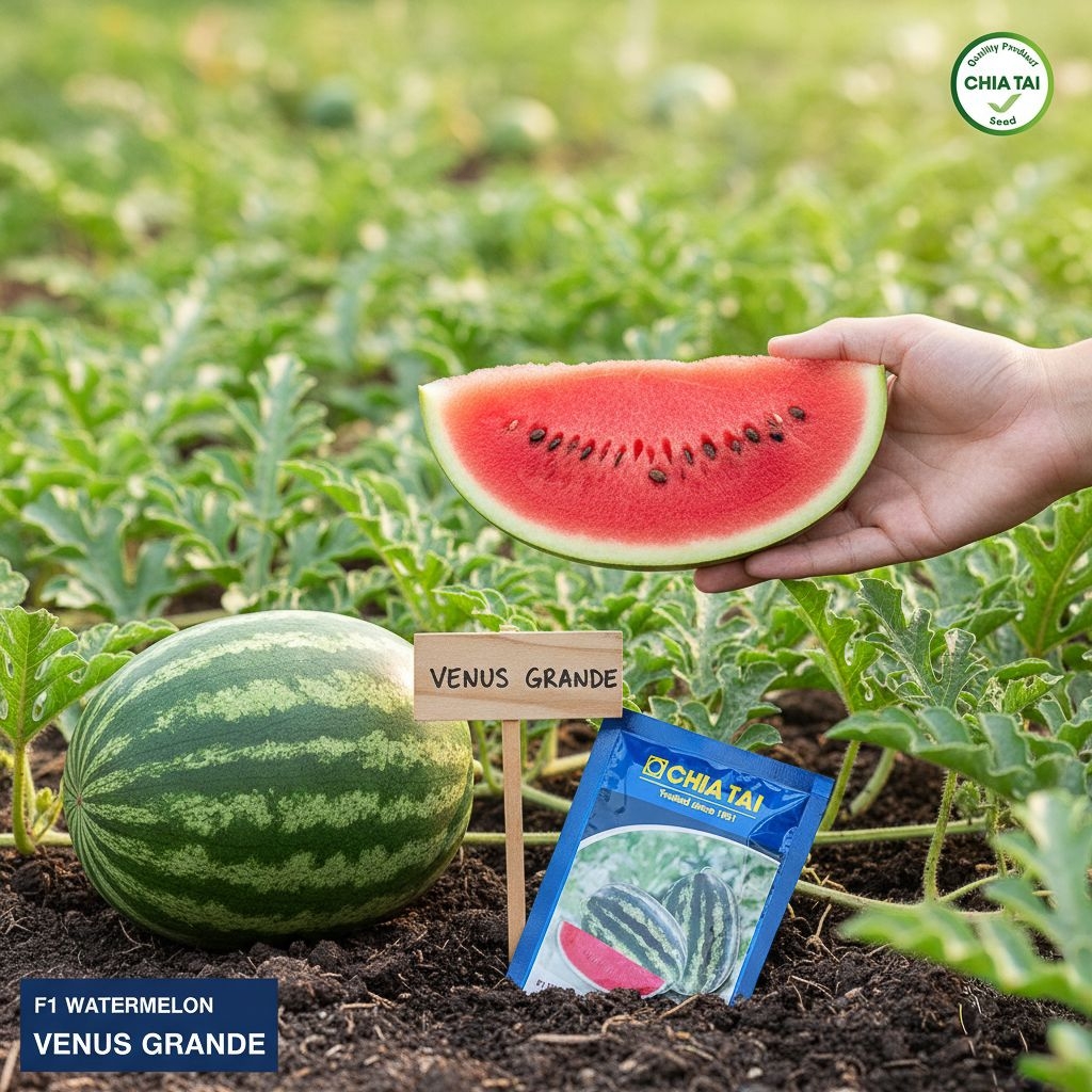 Venus Grande F1 Hybrid Watermelon 50 grams - Chia Tai Seeds | Shopee ...
