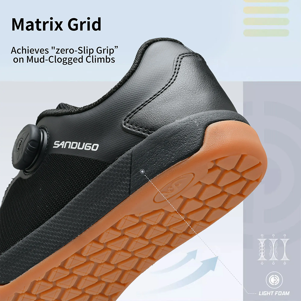 SANDUGO FITGO LACING Cycling Shoes Bike MTB 2 Bolts Suitable All SPD ...