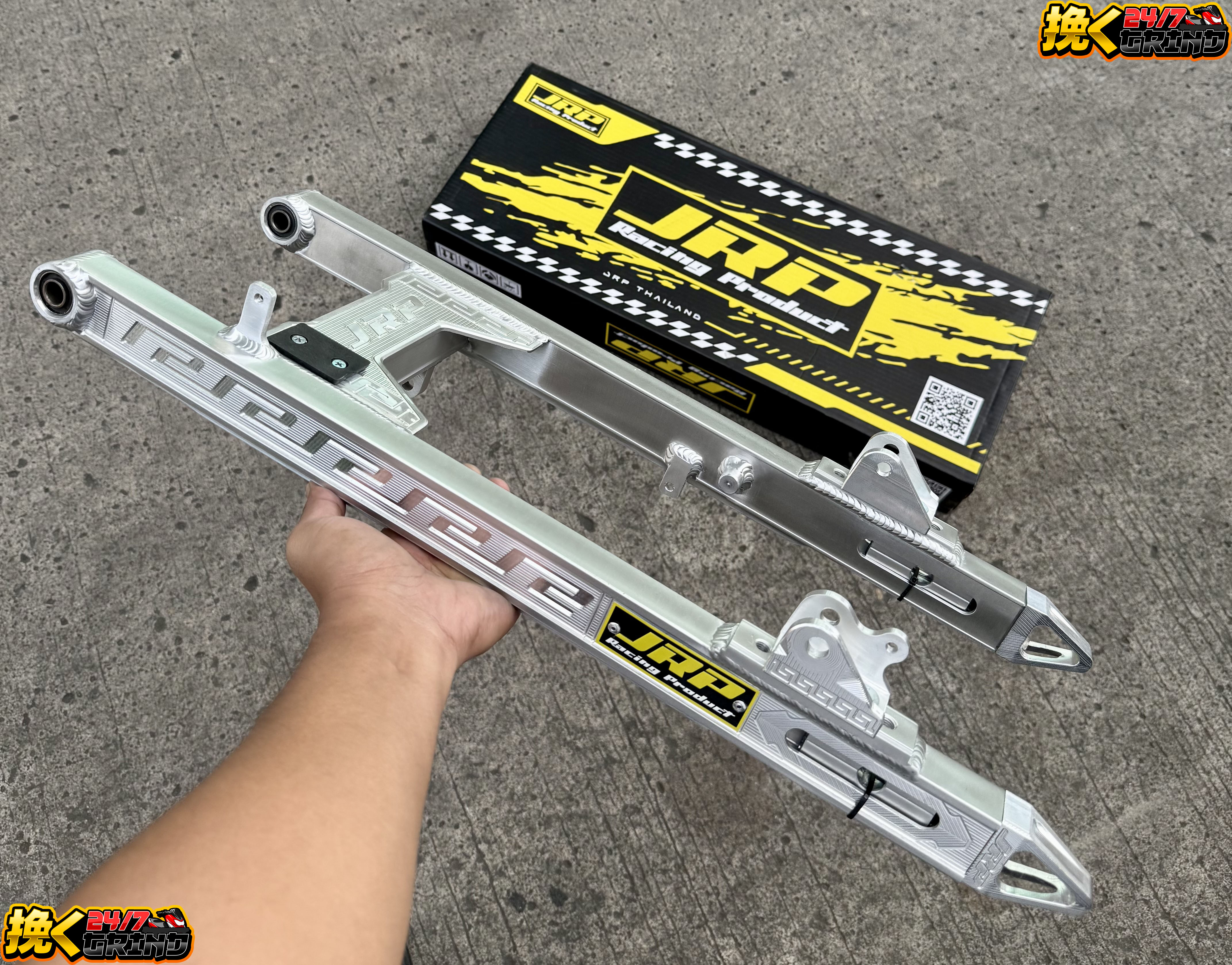 JRP Swing Arm Prototype Diamond Cut Fully Adjustable v3 For Wave 125 ...