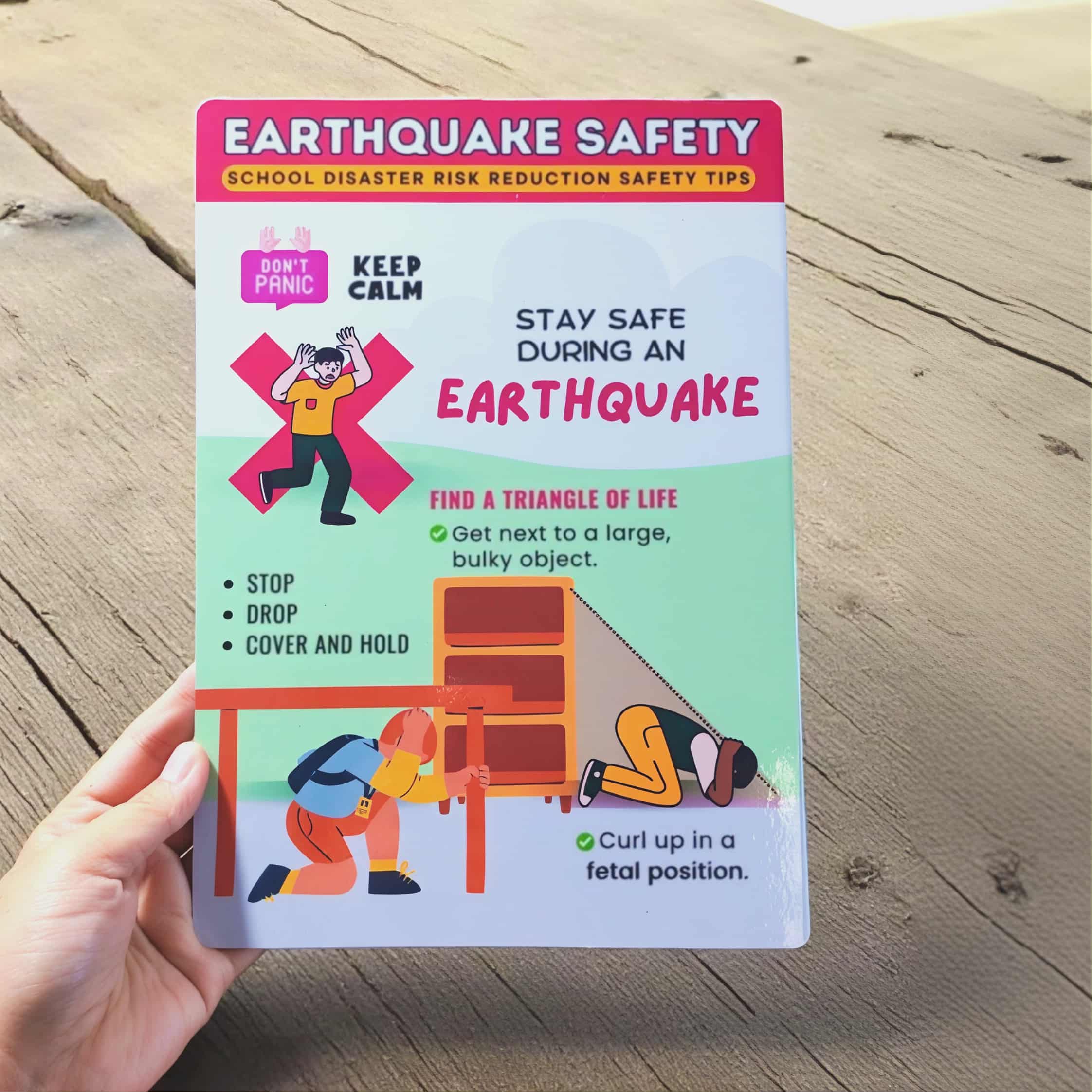 School Safety Signage A4 | 3mm Sintra Board | Earthquake Drill / Fire ...