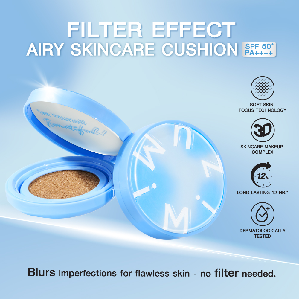 MizuMi Filter Effect Airy Skincare Cushion SPF50+ PA++++ | Shopee ...