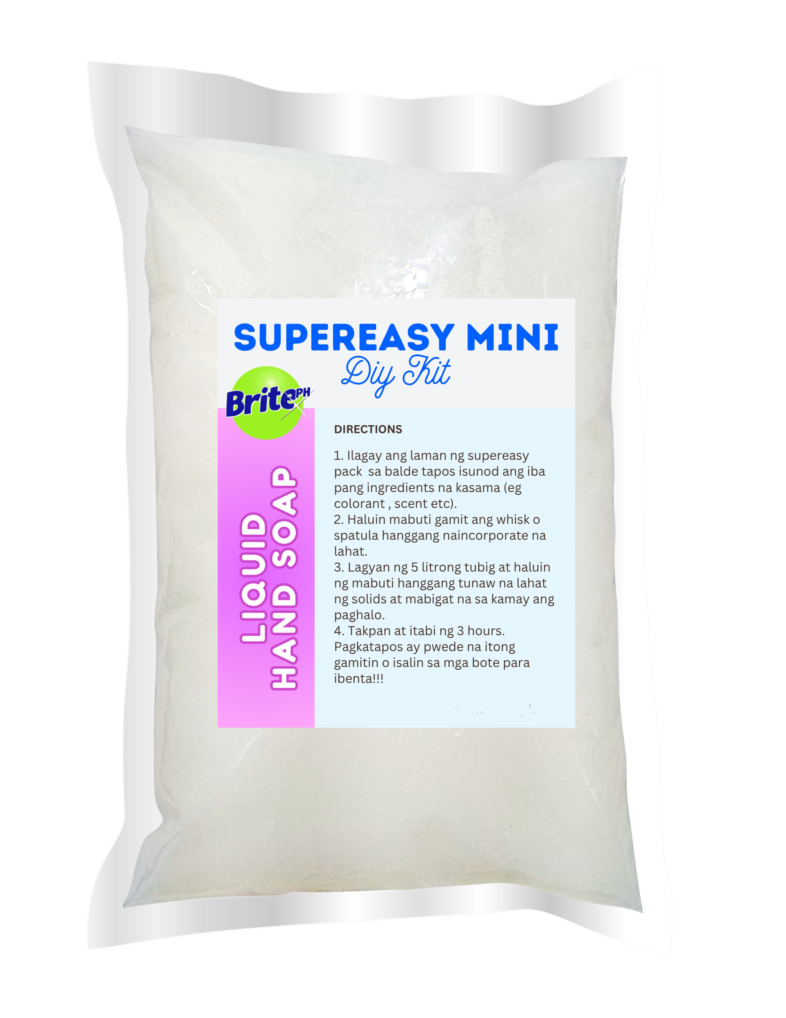 BritePH Handsoap Supereasy Mini DIY Kit (6L Yield) | Shopee Philippines