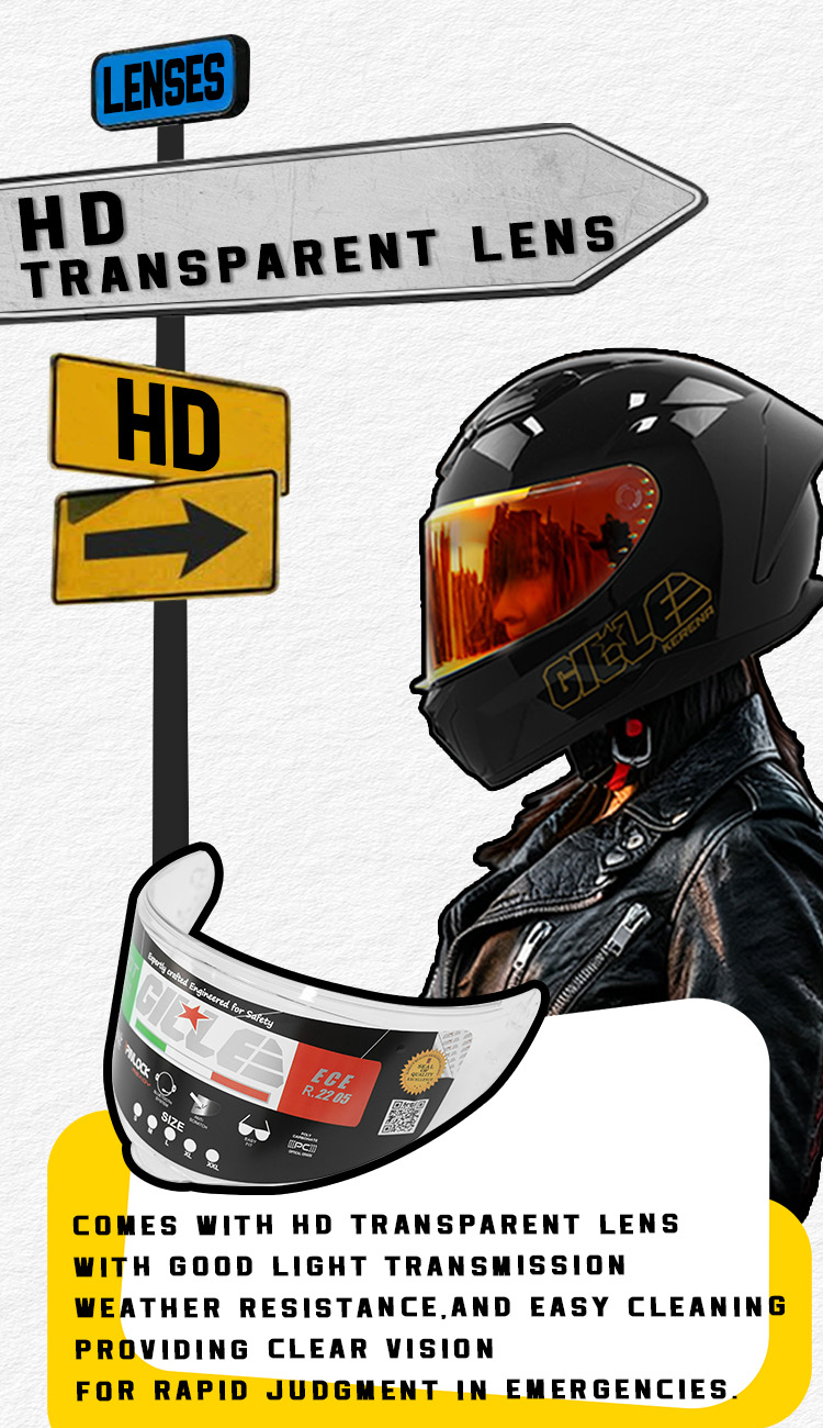 GILLE FF007 KERENA Helmet Two Tone Full Face Motorcycle Helmet For ...