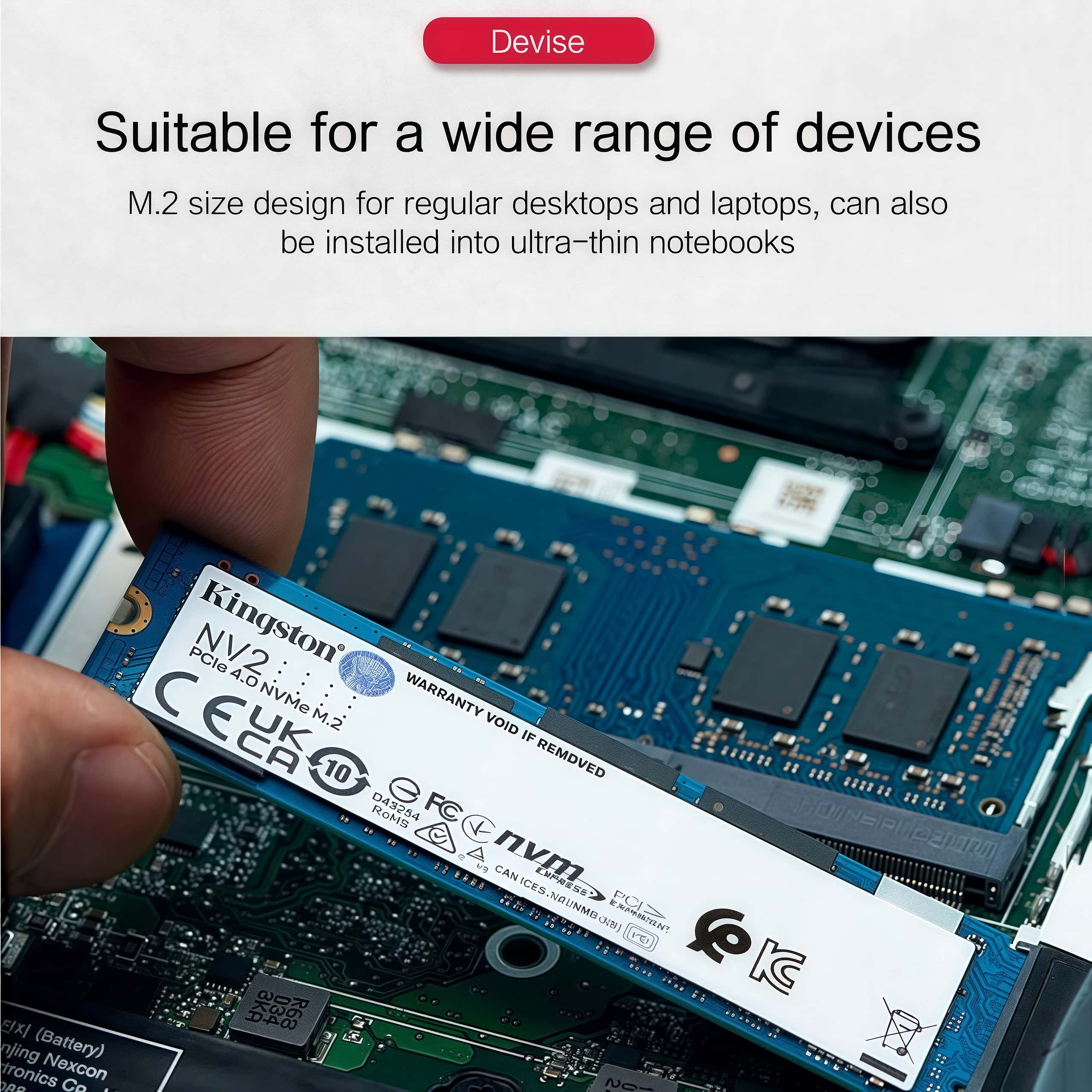 Kingston NV2 500GB/1TB/2TB PCIe 4.0 NVMe M.2 SSD/SATA SSD Internal ssd Desktop and Laptop ...