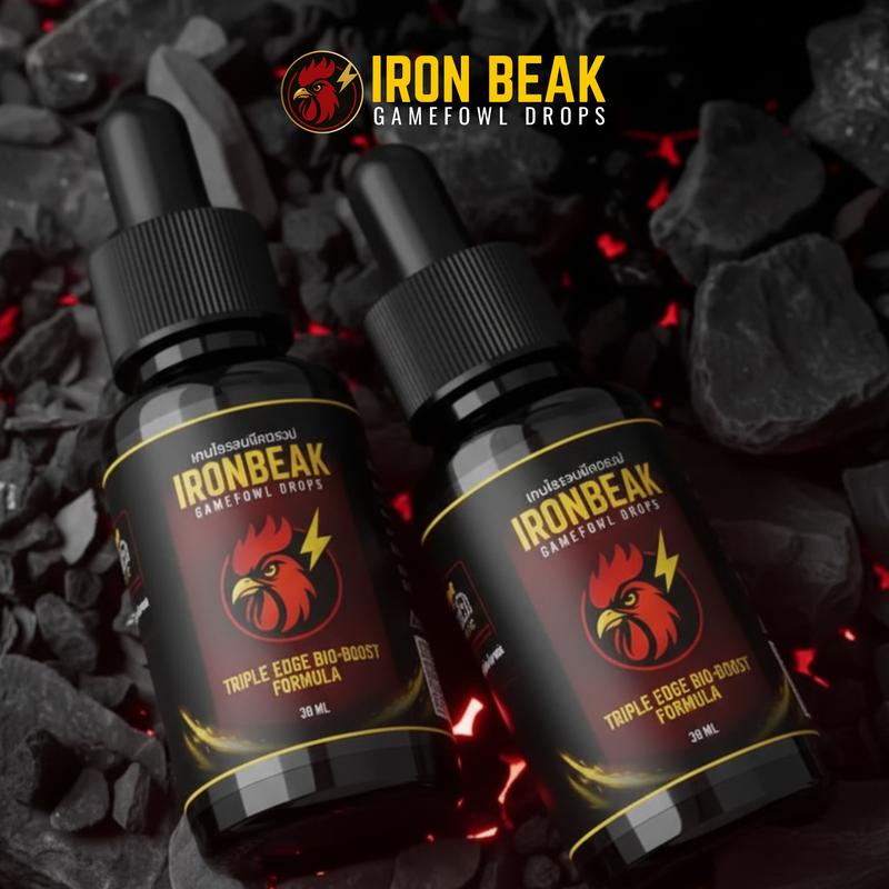 IronBeak Gamefowl Conditioning Drops 15ml - Triple Edge Bio-Boost ...