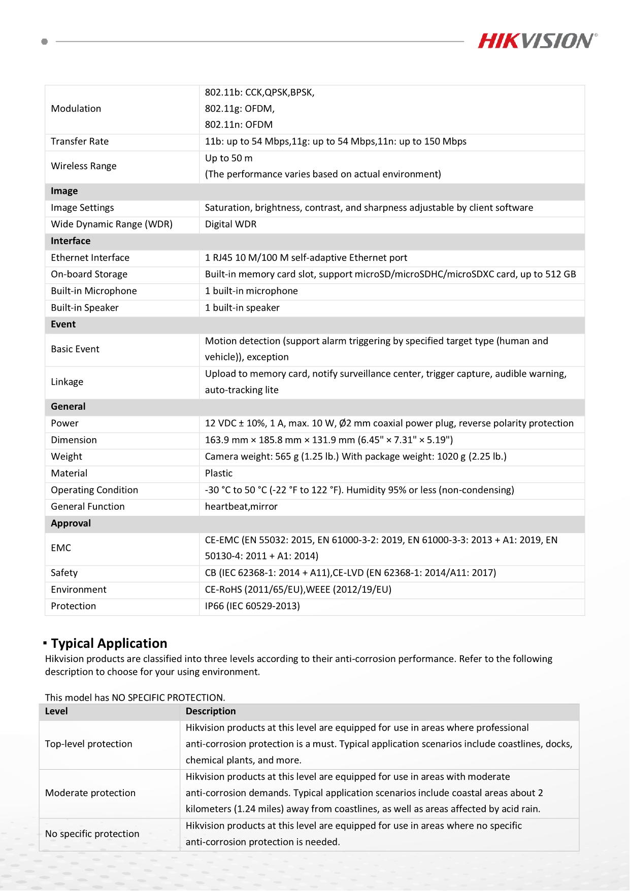 HIKVISION 2MP/4MP Outdoor IR WiFi Stand Alone PT Network Camera DS ...