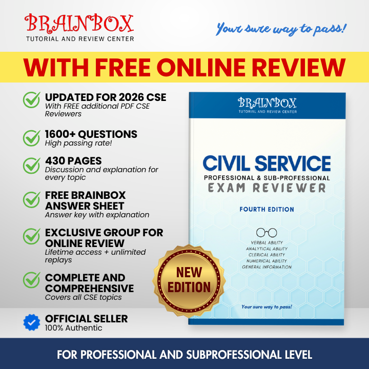 Civil Service Exam Reviewer - 4th Edition (New Released) Updated for ...