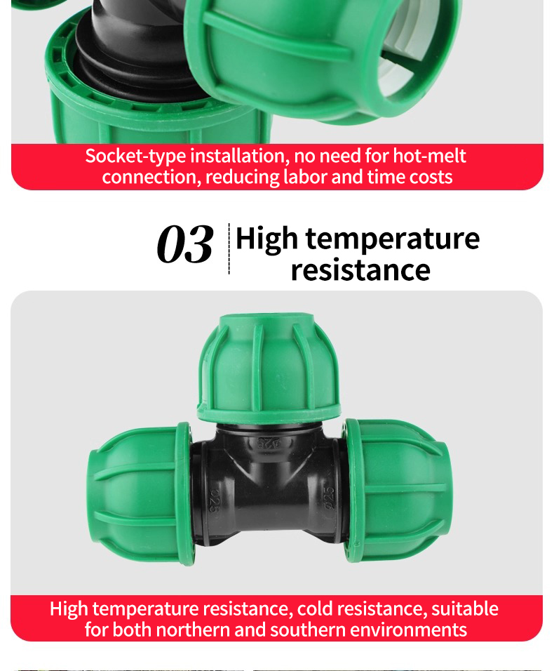 Compression Fittings For Pe And Pvc PipePVC Tube Tap Water Splitter ...
