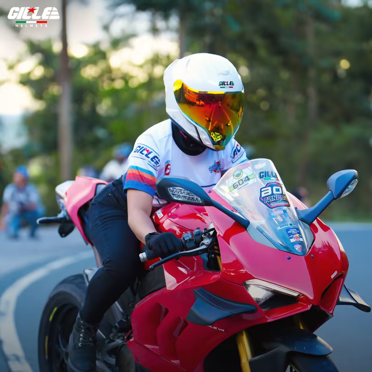 【𝑶𝑭𝑭𝑰𝑪𝑰𝑨𝑳】 GILLE PHOENIX Open Face Dual Visor Revo Helmet Full Face ...