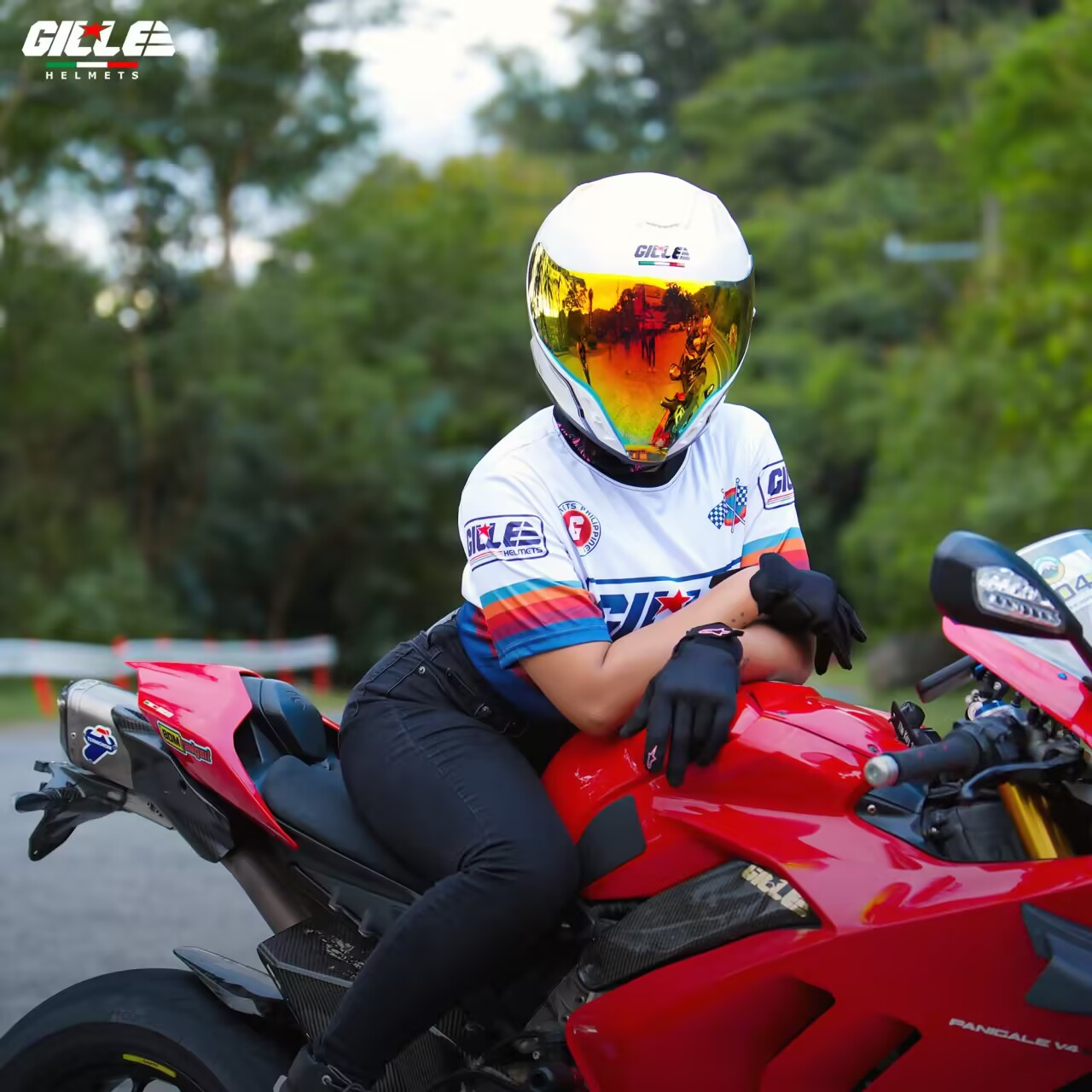 【𝑶𝑭𝑭𝑰𝑪𝑰𝑨𝑳】 GILLE PHOENIX Open Face Dual Visor Revo Helmet Full Face ...