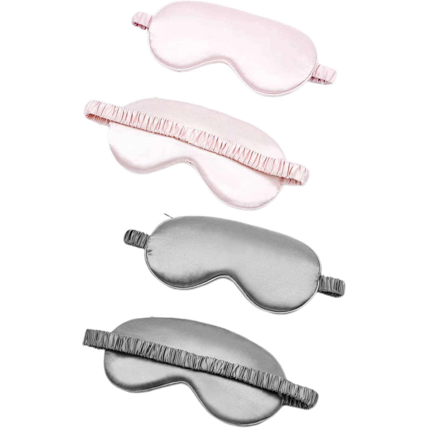 Silk Sleep Eye Mask Blindfold with Elastic Strap Headband, Soft Eye ...