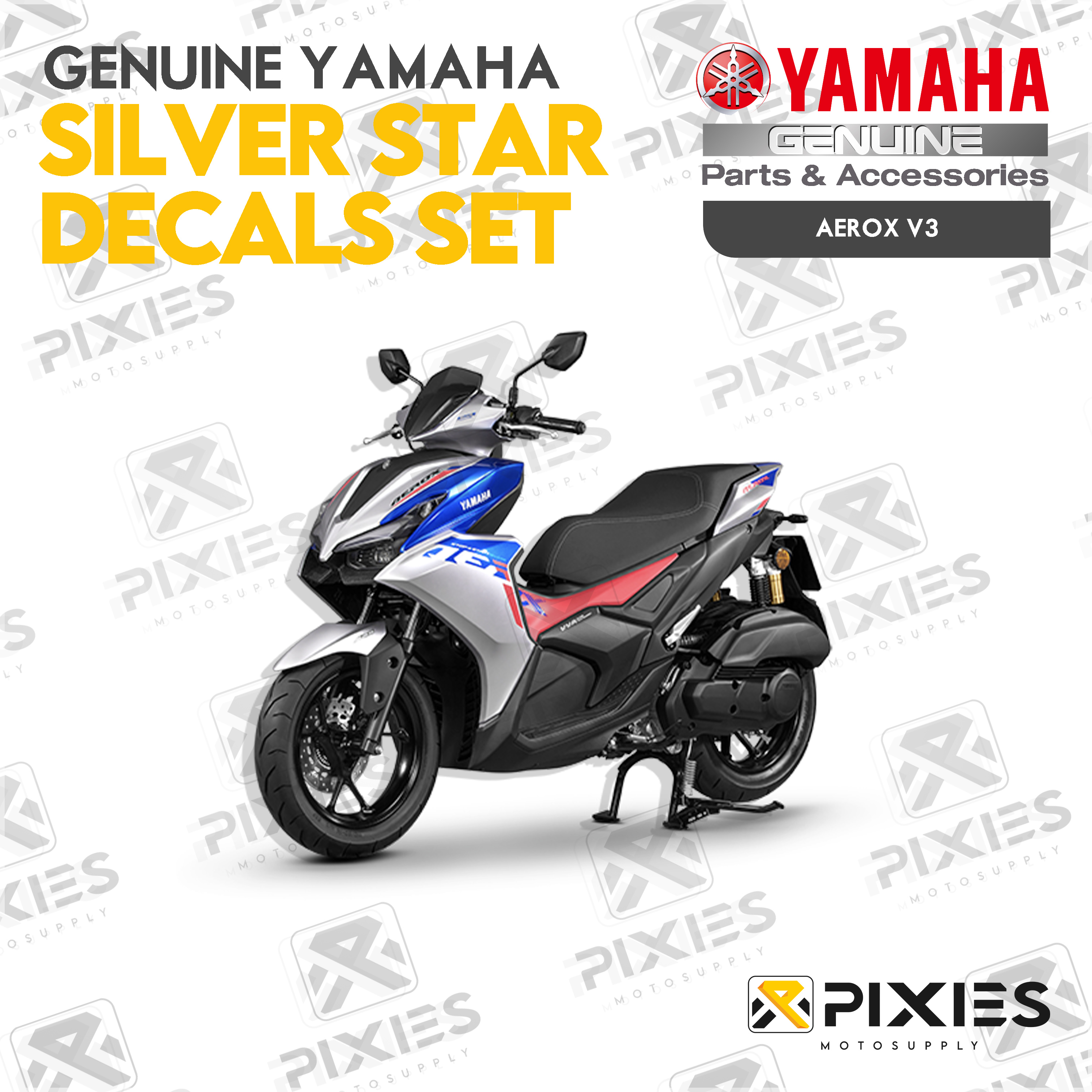 YAMAHA AEROX V3 THAILAND DECALS STICKER SET FOR YAMAHA AEROX VERSION 3 ...