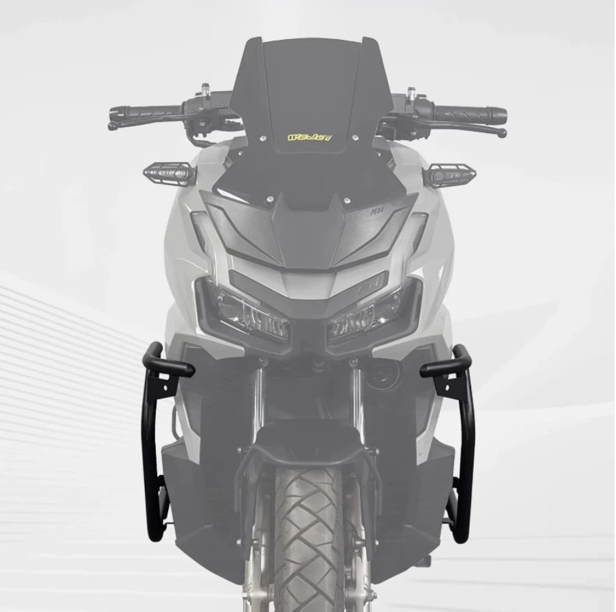 ADV 160 HALF CRASH GUARD MATTE BLACK HEAVY DUTY WITH ADV 160 LOGO ...