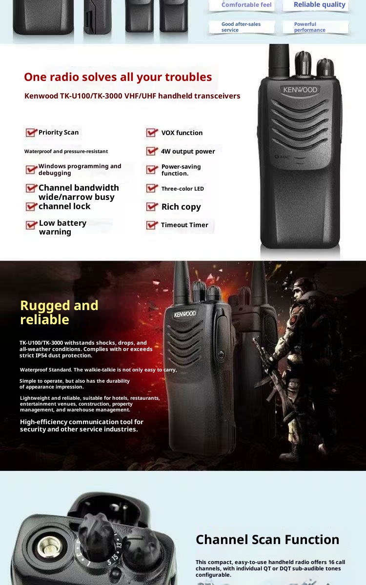 KENWOOD TK-3000 TK-2000 TK-U100 Walkie Talkie TK3000 TK2000 TK 3000 TK ...