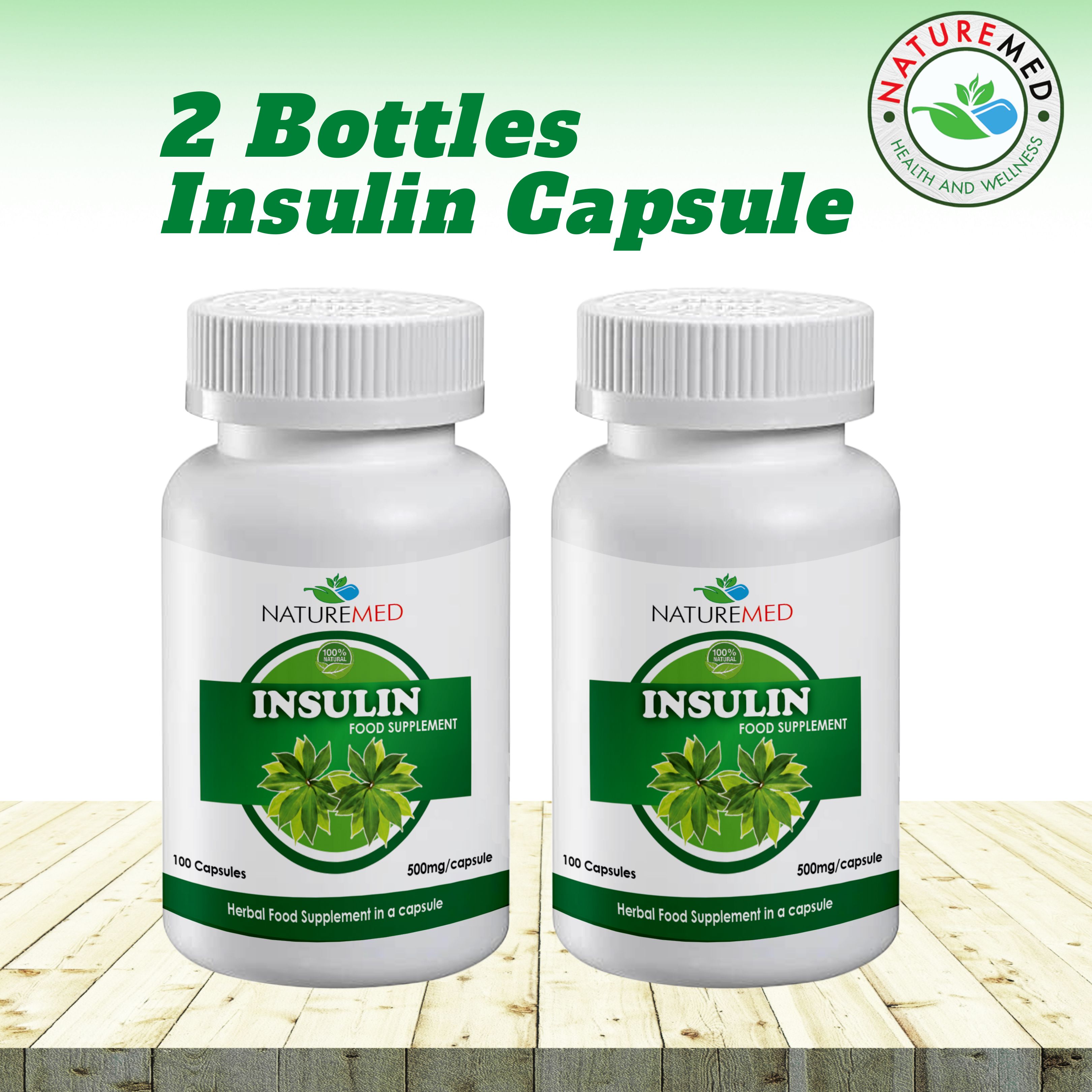 NatureMed INSULIN Capsule | Anti-Diabetes Capsule | 100 Capsule/Bottle ...