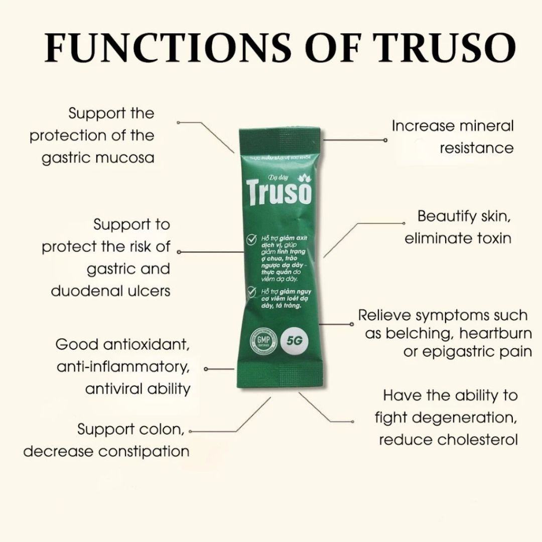 TRUSO Stomach Herbal Tea Natural Relief for Acid Reflux, GERD ...