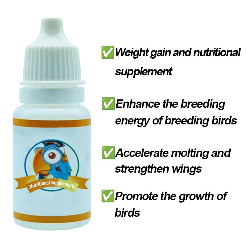 10ml Bird Antimicrobial Care Drops for Birds Lovebird Cockatiel Parrot ...