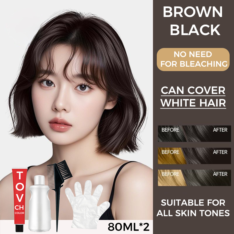 80ML TOV CH Burgundy Hair Color Set 80ml with Oxidizer and Keratin ...