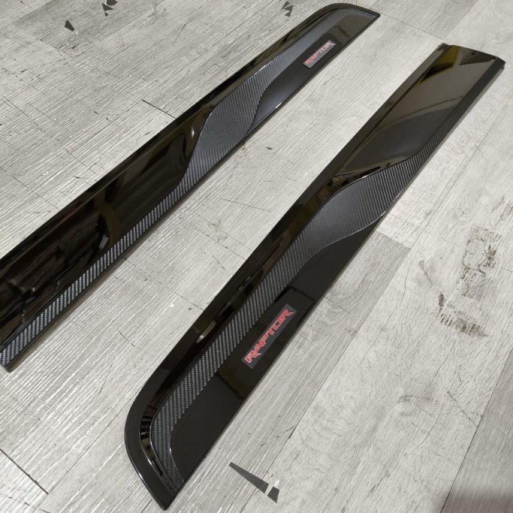 FORD RAPTOR 2023-2026 BLACK RAIN VISOR WITH CARBON TRIMS | Shopee ...
