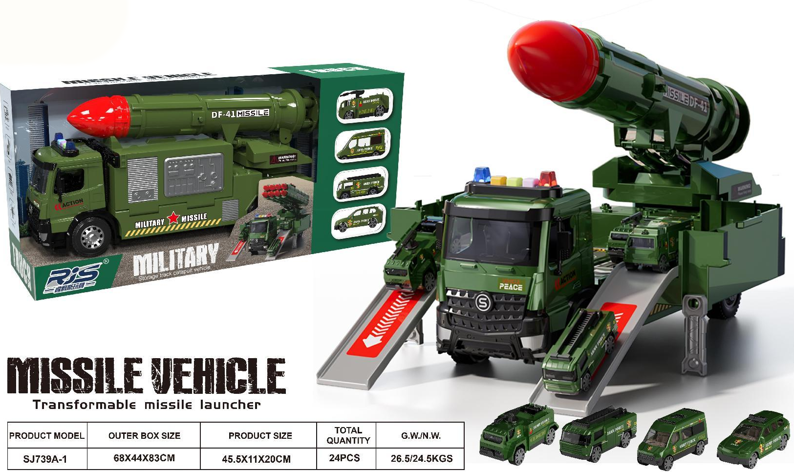 Model Transformable Alloy Tank Toy with Pull-Back Action & Open Doors ...