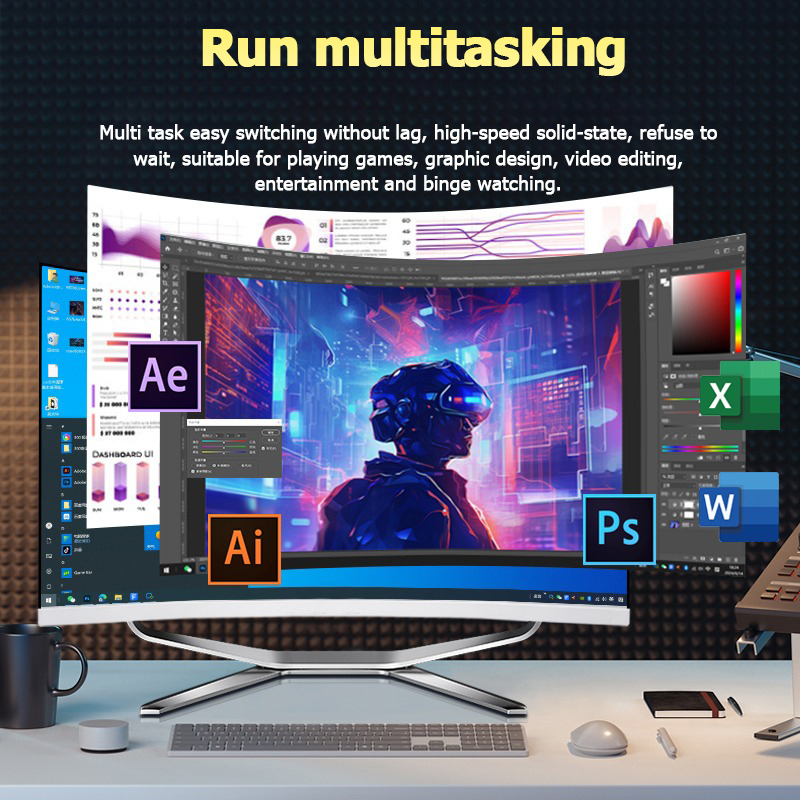 27 inch All in one PC Intel Core i7 4700/7700 Gaming Desktop Computer ...