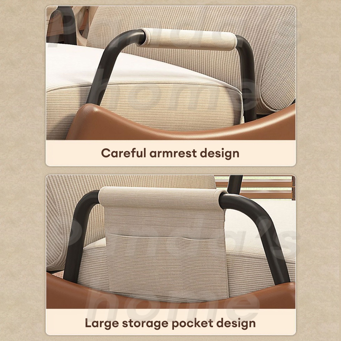 Panda's home Lazy Rocking Chair Adjustable Nordic Bedroom Balcony Nap ...