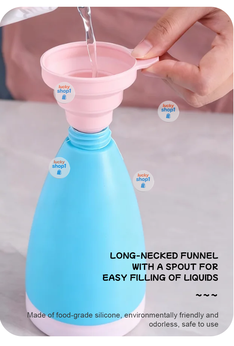 Silicone Folding Telescopic Funnel/Telescopic long neck kitchen tools ...