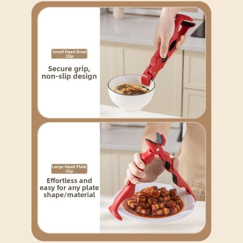Steam Shield Bowl Clip - Heat Proof Silicone Tongs with Non-Slip Grip ...
